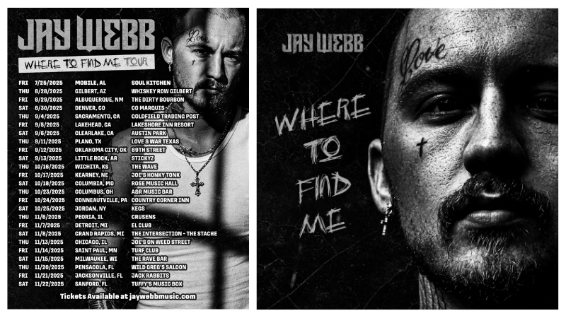 Jay Webb 25-Stop ‘Where To Find Me Tour’, Album out Friday, In Denver ...